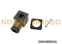 China DIN43650A Solenoid Valve Coil Connector 18mm MPM Brown Nylon DIN 43650 Type A for sale