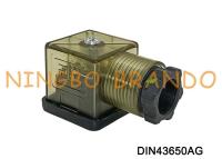China DIN43650A Solenoid Valve Coil Connector 18mm MPM Brown Nylon DIN 43650 Type A for sale