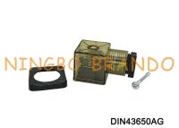 China DIN43650A Solenoid Valve Coil Connector 18mm MPM Brown Nylon DIN 43650 Type A for sale