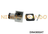 China DIN43650A Solenoid Valve Coil Connector 18mm Transparent DIN 43650 Type A for sale