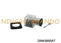 China DIN43650A Solenoid Valve Coil Connector 18mm Transparent DIN 43650 Type A for sale