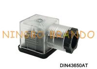 China DIN43650A Solenoid Valve Coil Connector 18mm Transparent DIN 43650 Type A for sale