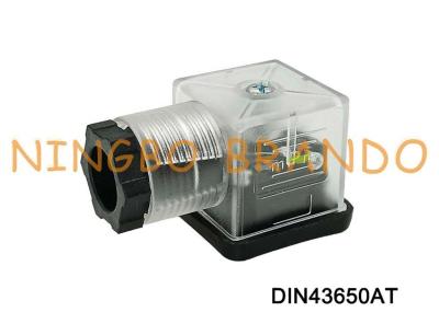 China DIN43650A Solenoid Valve Coil Connector 18mm Transparent DIN 43650 Type A for sale