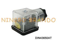 China DIN43650A Solenoid Valve Coil Connector 18mm Transparent DIN 43650 Type A for sale