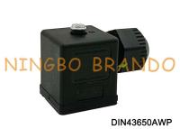 China DIN43650A Waterproof Solenoid Valve Coil Connector IP67 for sale