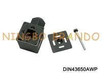 China DIN43650A Waterproof Solenoid Valve Coil Connector IP67 for sale