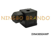 China DIN43650A Waterproof Solenoid Valve Coil Connector IP67 for sale
