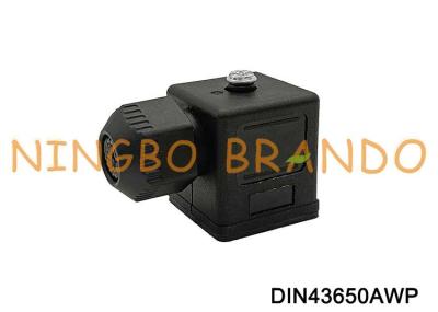 China DIN43650A Waterproof Solenoid Valve Coil Connector IP67 for sale