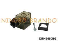 China DIN43650B Solenoid Valve Coil Connector With LED DIN 43650 Type B for sale