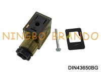 China DIN43650B Solenoid Valve Coil Connector With LED DIN 43650 Type B for sale