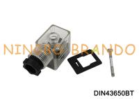 China DIN43650B Solenoid Valve Coil Connector 11mm Transparent DIN 43650 Type B for sale