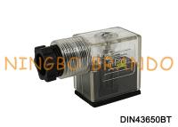China DIN43650B Solenoid Valve Coil Connector 11mm Transparent DIN 43650 Type B for sale