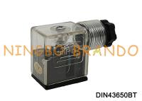 China DIN43650B Solenoid Valve Coil Connector 11mm Transparent DIN 43650 Type B for sale
