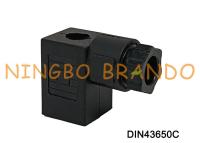 China Solenoid Valve Coil Connector DIN43650 C MPM Black DIN 43650 Type C for sale