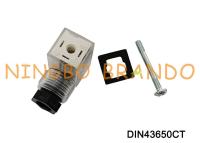 China DIN43650C Solenoid Valve Coil Connector 9.4mm Transparent DIN 43650 Type C for sale
