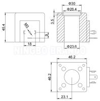 China Vickers Type 02-101726 02-101728 Hydraulic Solenoid Valve Coil 110VAC 220VAC for sale