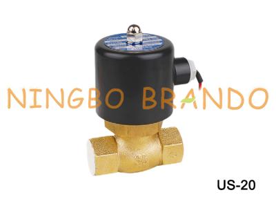 China UNI-D Type US-20 2L-20 Solenoid Valve 3/4'' Steam Brass Solenoid Valve 24V 220V for sale