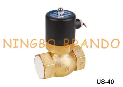 China UNI-D Type Solenoid Valve US-40 2L-40 1-1/2'' Steam Brass Solenoid Valve 24V 220V for sale