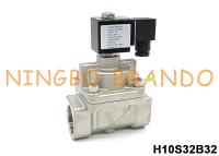 China 1-1/4'' High Pressure Stainless Steel Solenoid Valve 80 Bar 12V 24V for sale
