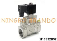 China 1-1/4'' High Pressure Stainless Steel Solenoid Valve 80 Bar 12V 24V for sale
