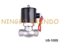 China Steam Solenoid Valve US-10 2L-10 3/8'' Stainless Steel Solenoid Valve 24V 220V for sale