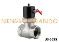China US-50 UNI-D Type 2'' 2L-50 Steam Stainless Steel Solenoid Valve 24VDC 220VAC for sale