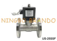 China Flanged Solenoid Valve DN25 Stainless Steel 1'' 220VAC 24VDC for sale