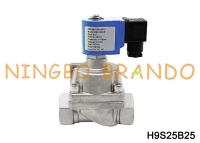 China DN25 1'' 100 bar High Pressure Water Air Stainless Steel Solenoid Valve 24V 220V for sale