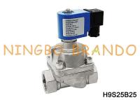 China DN25 1'' 100 bar High Pressure Water Air Stainless Steel Solenoid Valve 24V 220V for sale