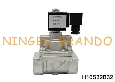 China DN32 1-1/4'' 6 to 80 bar High Pressure Stainless Steel Solenoid Valve 24V 220V for sale