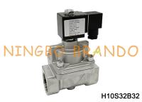 China DN32 1-1/4'' 6 to 80 bar High Pressure Stainless Steel Solenoid Valve 24V 220V for sale
