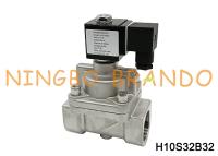 China DN32 1-1/4'' 6 to 80 bar High Pressure Stainless Steel Solenoid Valve 24V 220V for sale