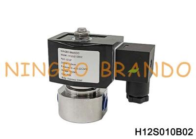 China 500 bar High Pressure Stainless Steel Solenoid Valve 1/4'' 220V 110V 24V 12V for sale