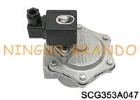 China G1-1/2'' SCG353A047 Right Angle Diaphragm Solenoid Valve DC24V AC220V for sale