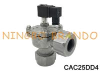 China CAC25DD4 CAC25DD4002 1'' Electric Right Angle Pulse Valve 220V 24V for sale