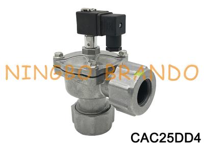 China CAC25DD4 CAC25DD4002 1'' Electric Right Angle Pulse Valve 220V 24V for sale