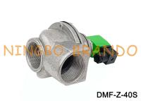 China DMF-Z-40S Diaphragm Valve Right Angle G1-1/2'' Thread Electromagnetic Pulse Valve for sale