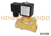 China 321H35 Parker Type High Pressure Solenoid Valve 2-Way 24VDC Brass G1/2 Inch for sale