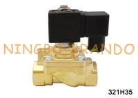 China 321H35 Parker Type High Pressure Solenoid Valve 2-Way 24VDC Brass G1/2 Inch for sale