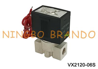 China SMC Type Vx2120-06 1/8 Inch Stainless Steel Solenoid Valve AC220V DC24V for sale