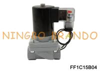 China 1/2'' Anti-Corrosion CPVC Solenoid Valve for Acid Alkali DN15 Chemical Valve for sale