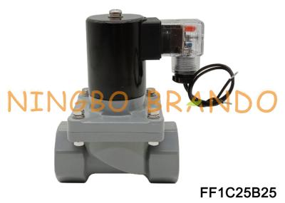 China 1'' CPVC Anti-Corrosive Solenoid Valve for Acid & Alkali DN25 Chemical Valve for sale