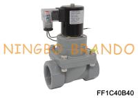 China 1-1/2'' CPVC Anti-Corrosive Solenoid Valve DN40 Chemical Valve FF1C40B40 for sale