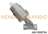 China 1/2'' Pneumatic Angle Seat Valve DN15 Stainless Steel NC Process Valve for sale