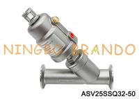 China Stainless Steel Pneumatic Angle Seat Valve Tri-Clamp 1/2'' DN15 Steam Angle Seat Valve for sale