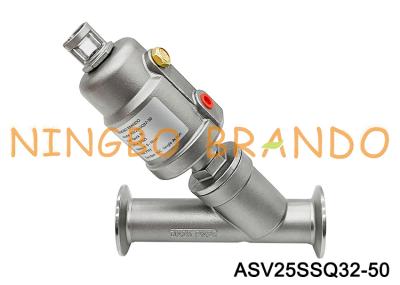 China Stainless Steel Pneumatic Angle Seat Valve Tri-Clamp 1/2'' DN15 Steam Angle Seat Valve for sale