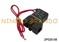 China AC220V 2P025-08 1/4'' 2/2 Direct Acting Plastic Pneumatic Solenoid Valve for sale