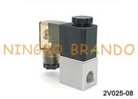China 2V025-08 24V DC 2/2 Pneumatic Solenoid Valve 1/4 Inch for sale