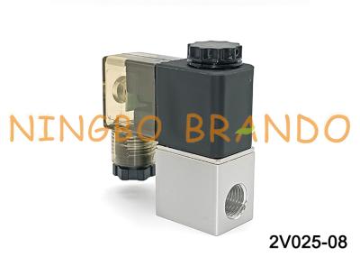China 2V025-08 24V DC 2/2 Pneumatic Solenoid Valve 1/4 Inch for sale
