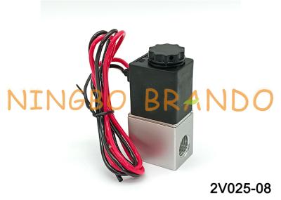 China Electrical Pneumatic Solenoid Valve 2V025-08 12V/24V/110V/220V Flying Leads for sale